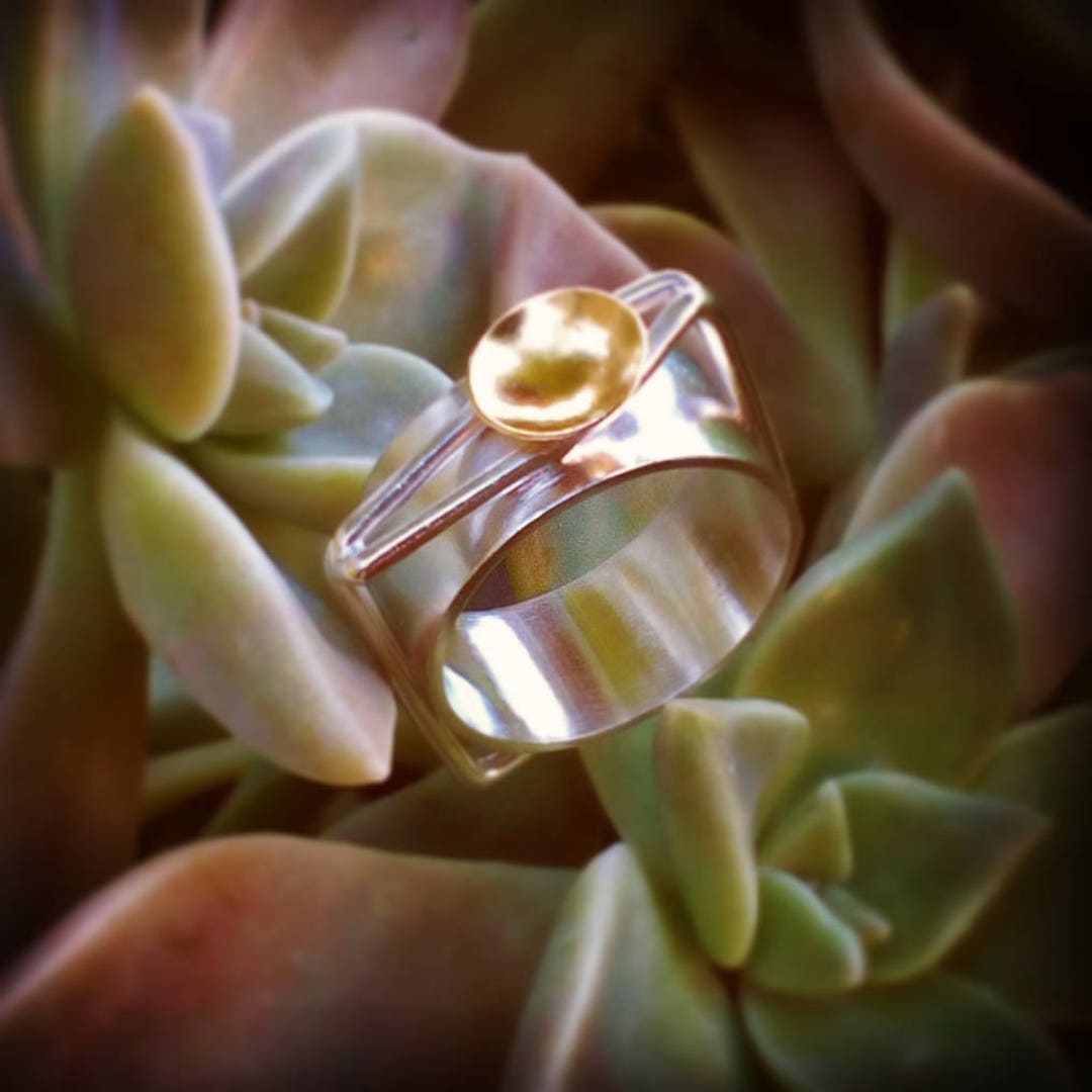 Statement Ring - Gold 19.2k - Sterling Silver Ring - Handmade Ring ...
