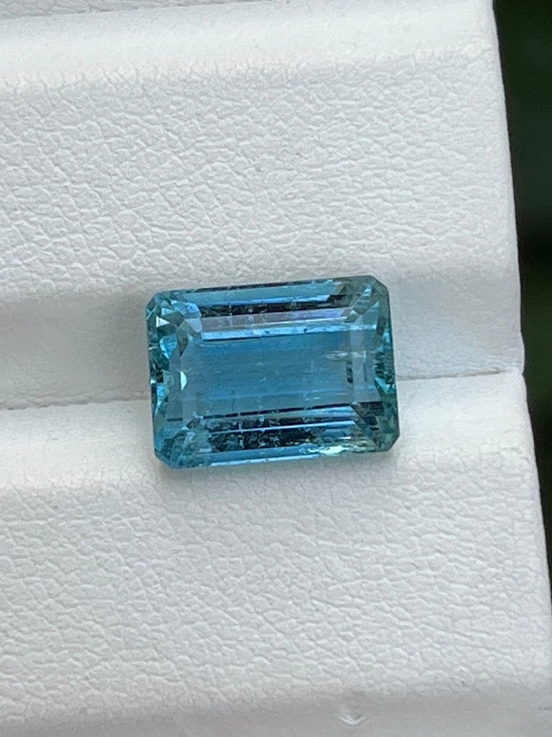 Santa Maria Aquamarine Octagon for Jewellery - Etsy