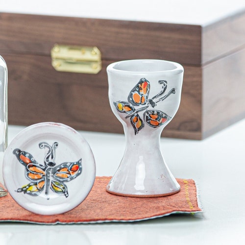 Portable Ceramic Communion Set Balance Visitation Set - Etsy