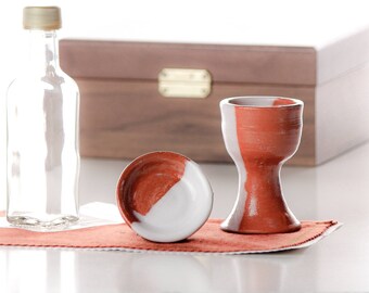 Portable Ceramic Communion Set Balance Small Group Set | Etsy