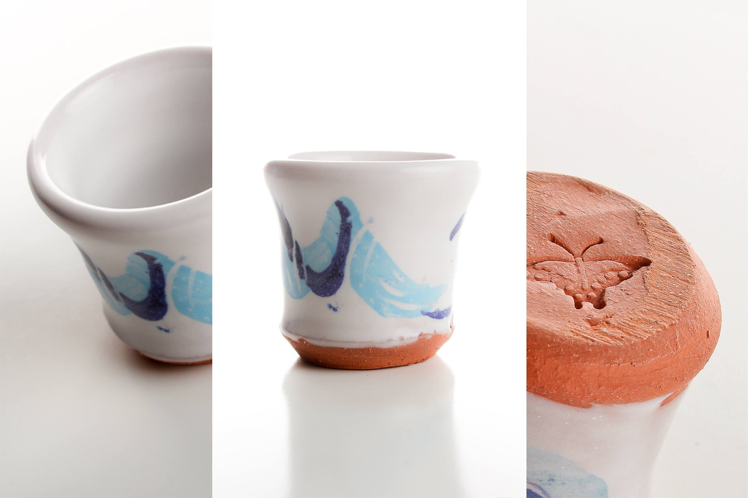 Portable Ceramic Communion Set - Blue Waters Small Group Set - Etsy