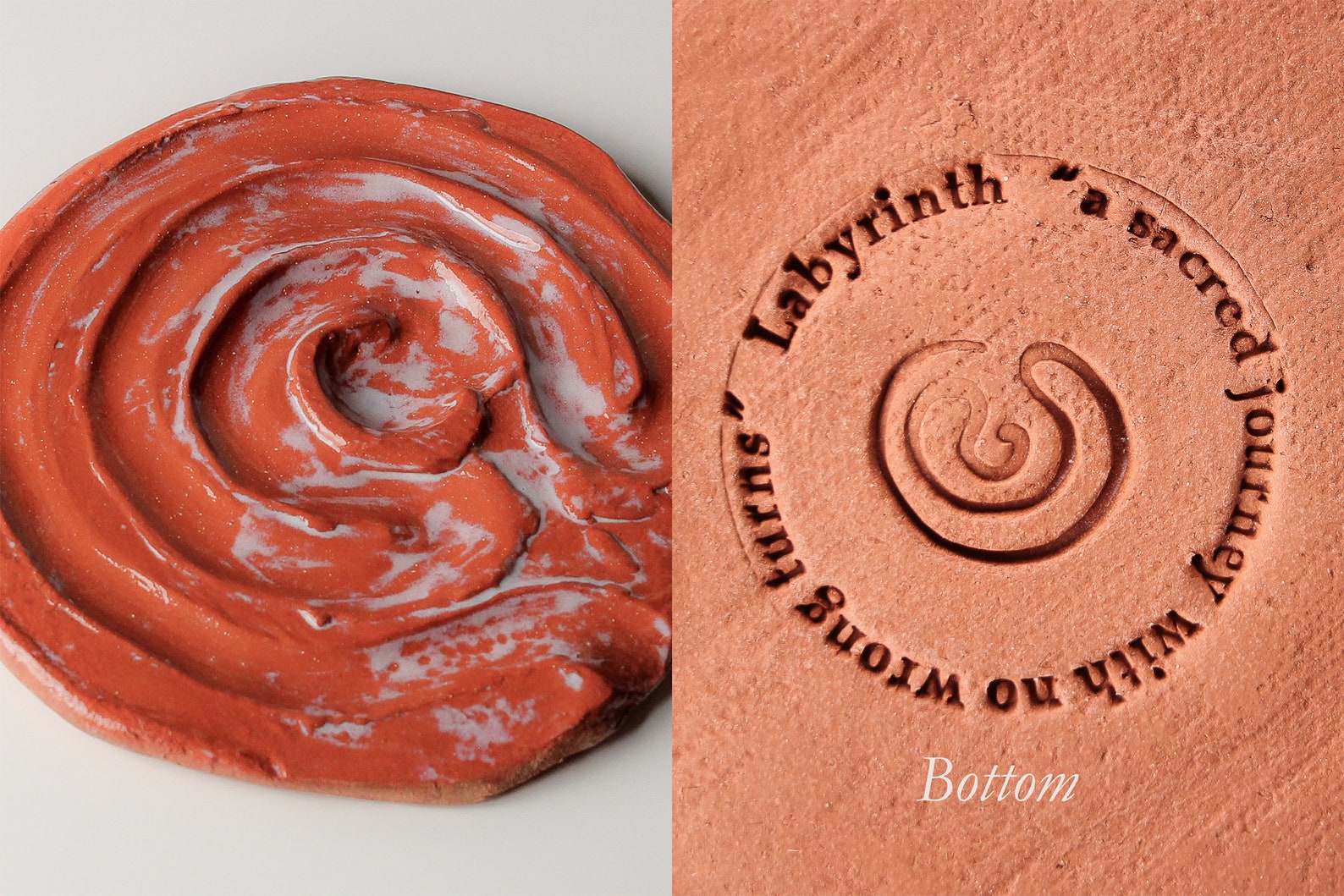 Ceramic Finger Labyrinth - Natural Clay - Etsy