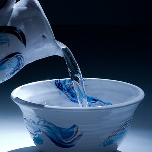 Ceramic Baptismal Bowl and Pitcher - Etsy