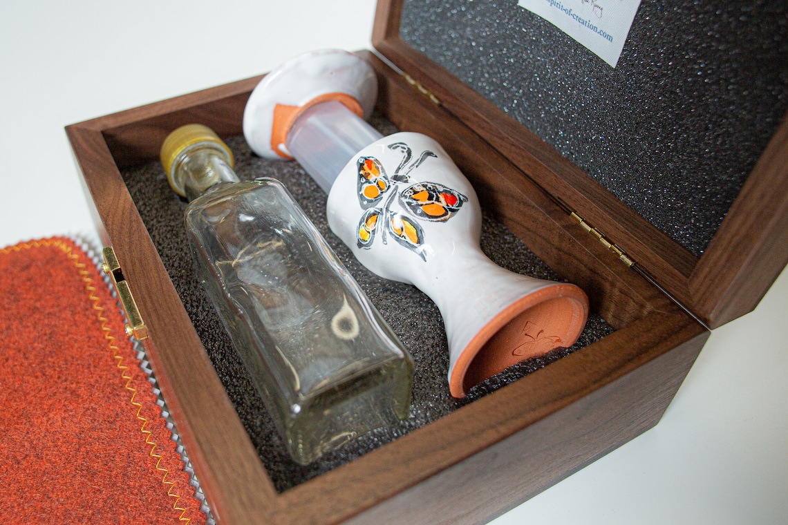 Portable Ceramic Communion Set Butterfly - Etsy