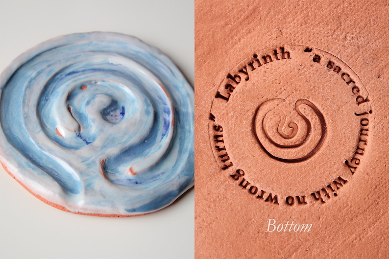 Ceramic Finger Labyrinth - Blue Waters - Etsy