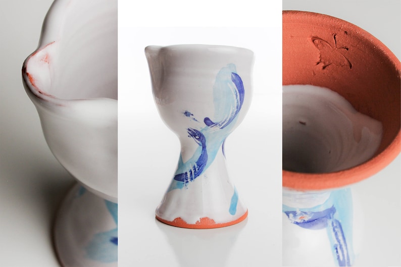 Portable Ceramic Communion Set - Blue Waters Small Group Set - Etsy