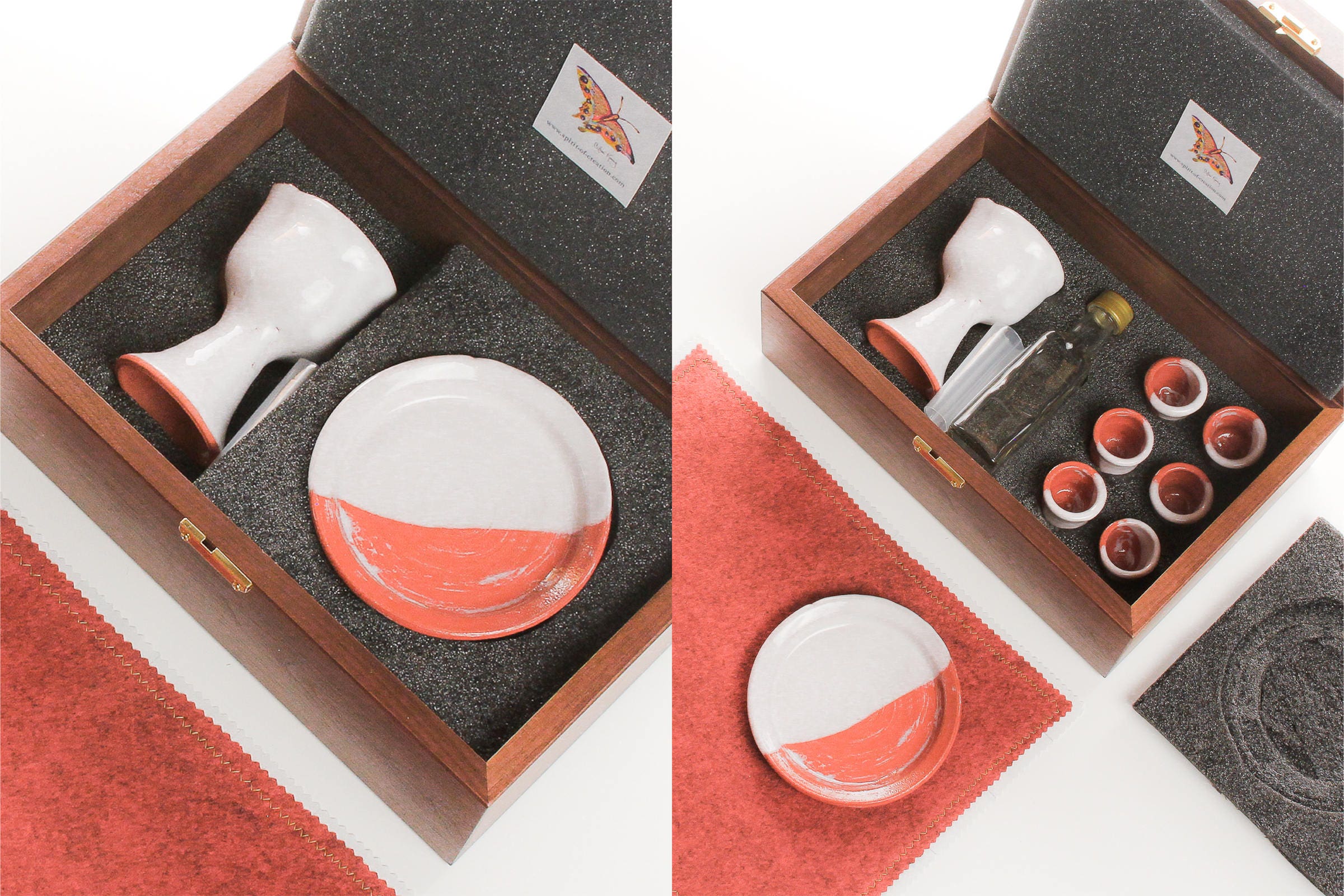 Portable Ceramic Communion Set - Balance Small Group Set - Etsy