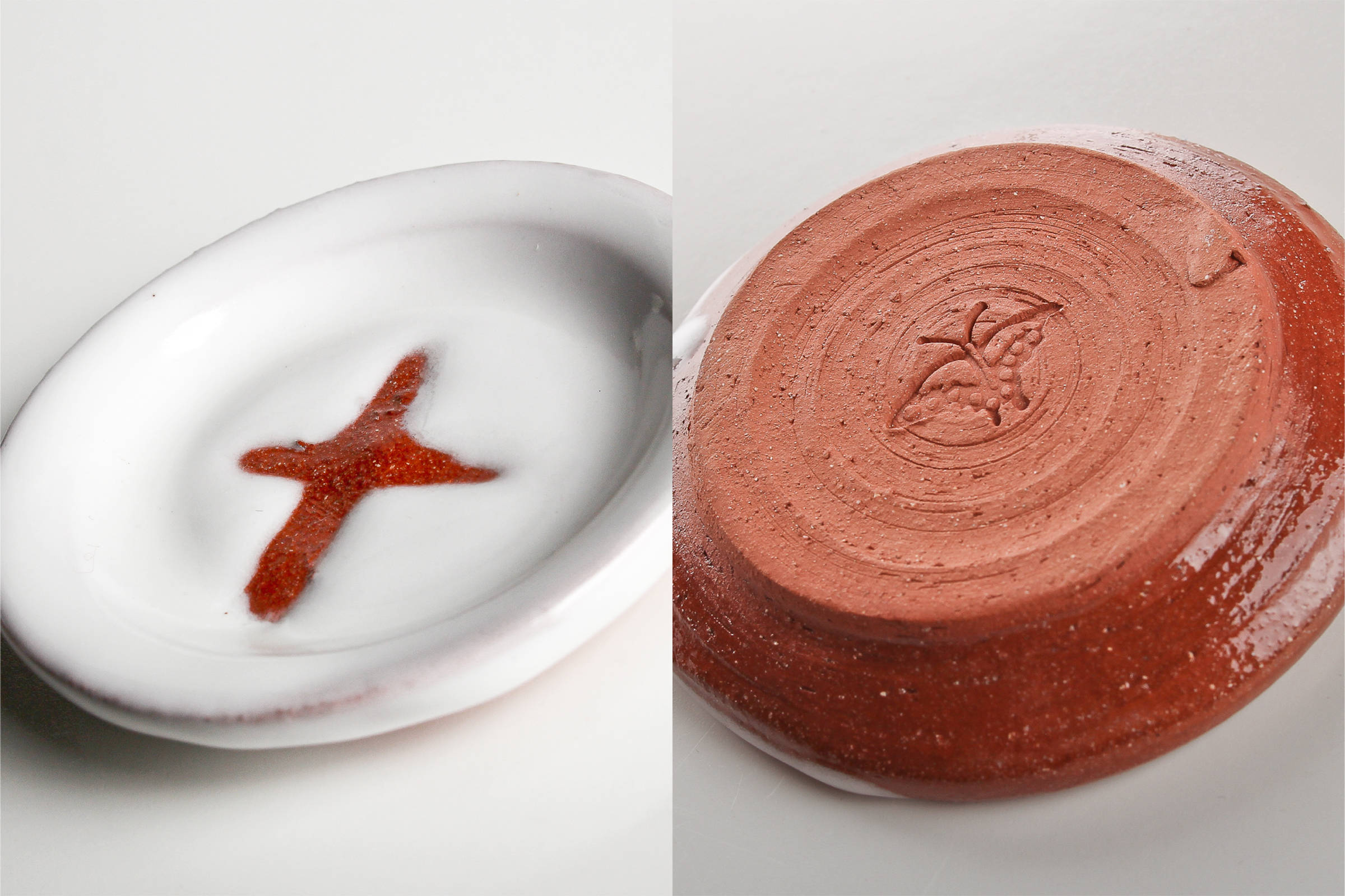 Portable Ceramic Communion Set - Natural Clay Cross Visitation Set - Etsy