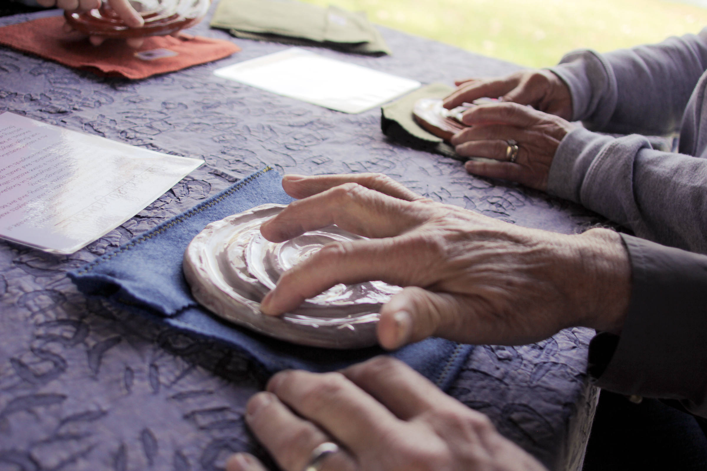 Ceramic Finger Labyrinth - Blue Waters - Etsy