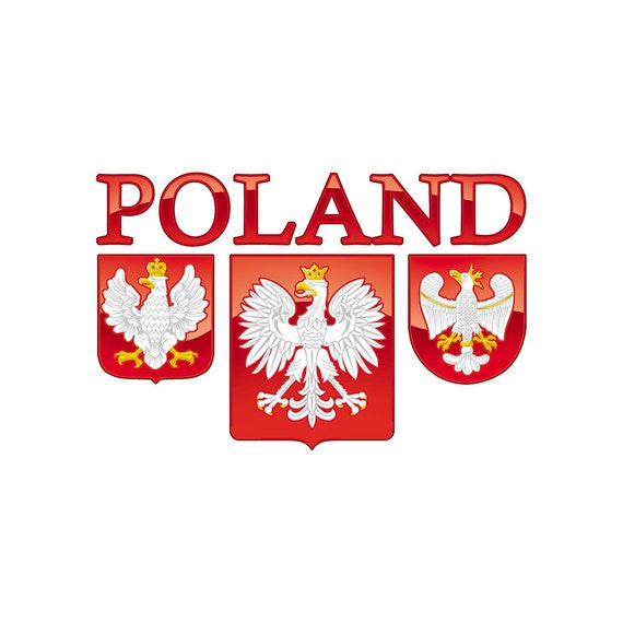 Three Polish Eagle Shields for T-shirtsweatshirt Hoodielong | Etsy