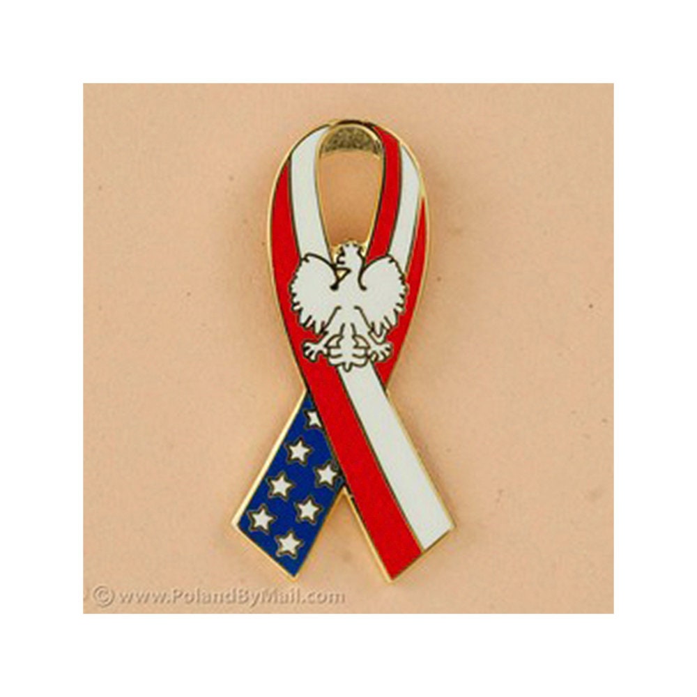 Lapel Pin - Polish American Ribbon - Etsy