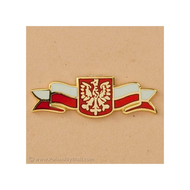 Lapel Pin - Polish Eagle on Banner - Etsy