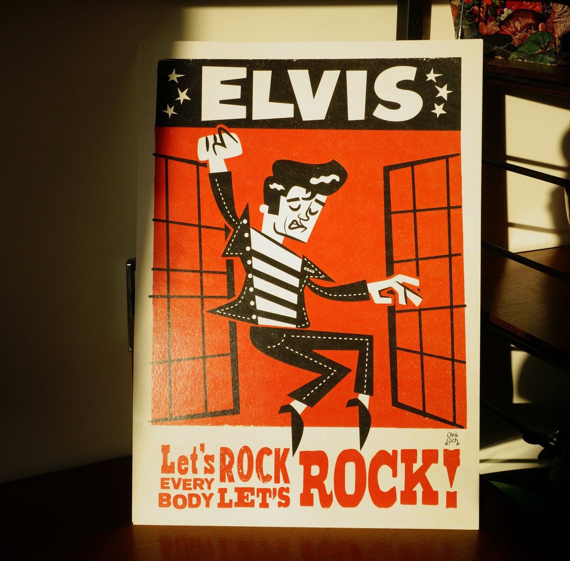 ELVIS PRESLEY A3 Limited Edition Art Print by Chris Sick - Etsy