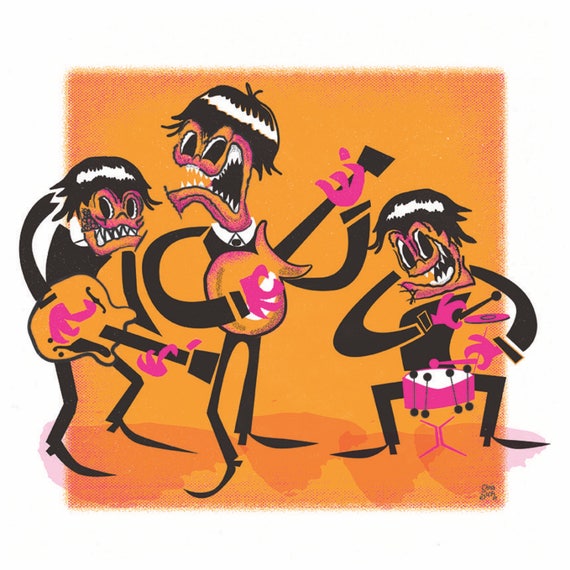 Gonk Band Limited Edition Art Print by Chris Sick - Etsy