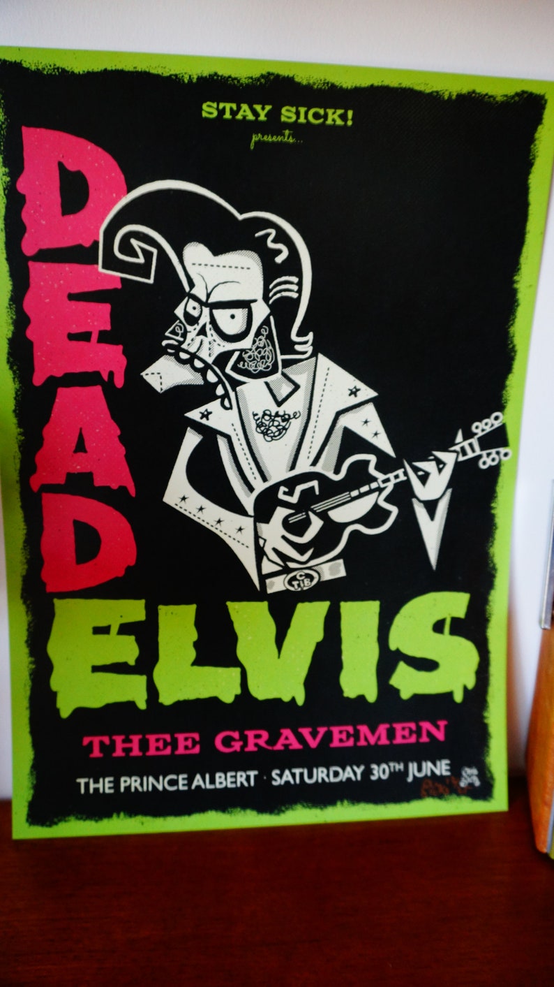 Dead Elvis A3 Limited Edition Horror Art Print by Chris Sick - Etsy