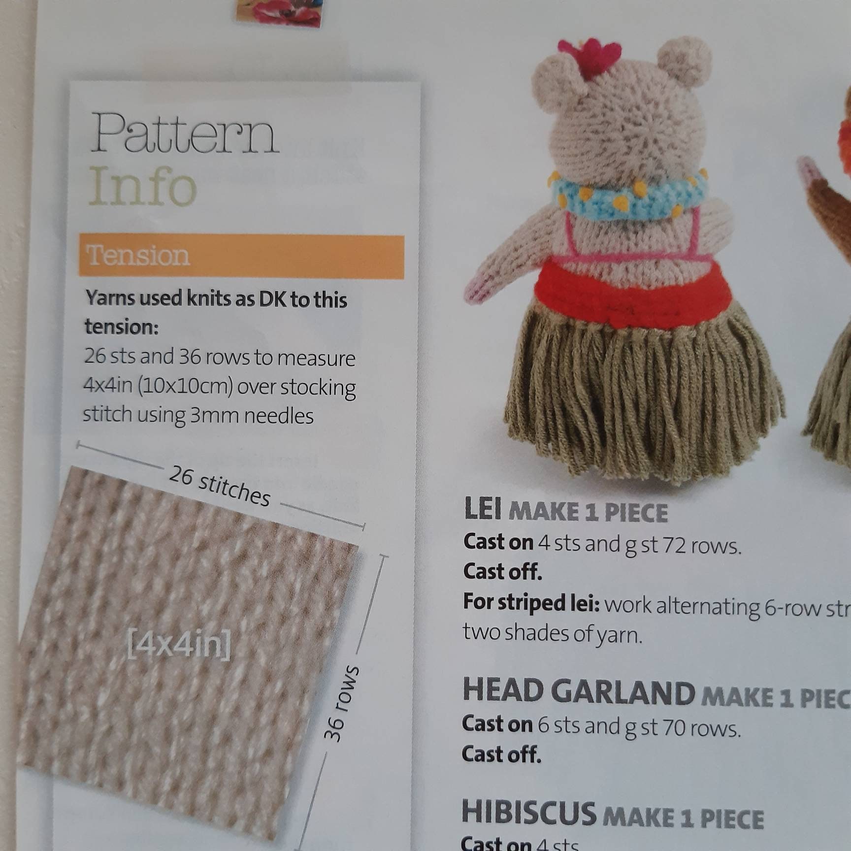 Alan Dart Knitting Pattern Hula Hamsters Mice Knit Pattern - Etsy