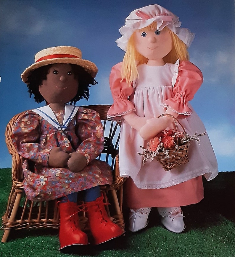 22 Inch / 56 Cm Doll PDF Sewing Pattern Vintage Cloth Primitive Rag ...