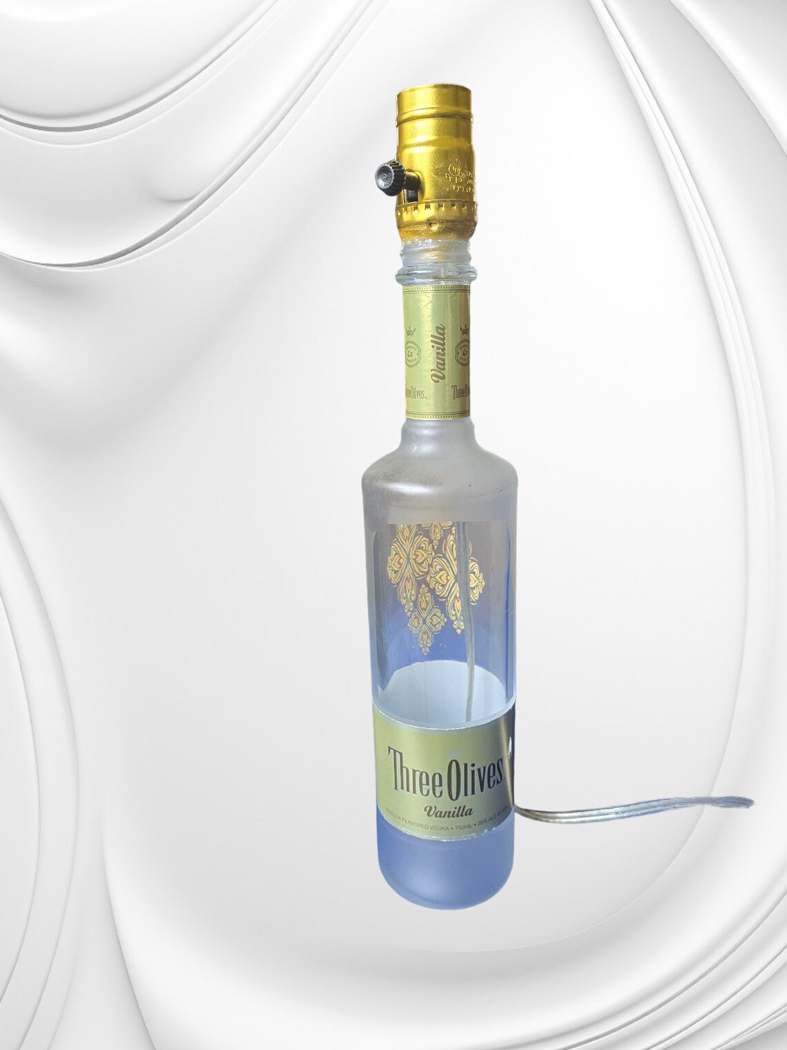 Three Olives Vanilla Bottle Lamp - Etsy