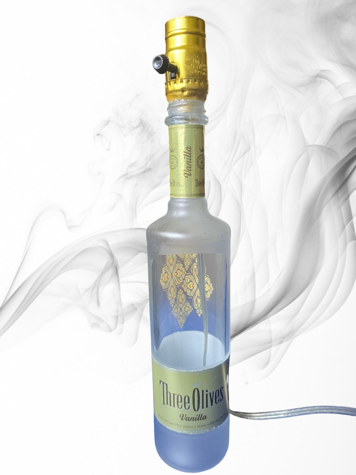 Three Olives Vanilla Bottle Lamp - Etsy