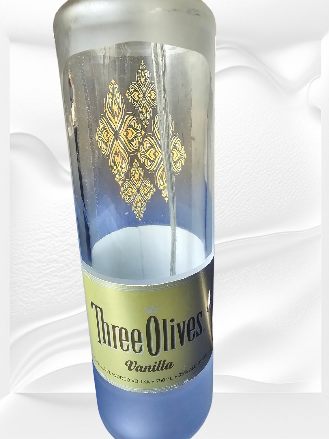 Three Olives Vanilla Bottle Lamp - Etsy