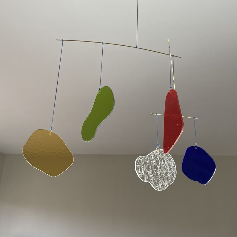 Glass Mobile Abstract Hanging Sculpture Contemporary Art - Etsy