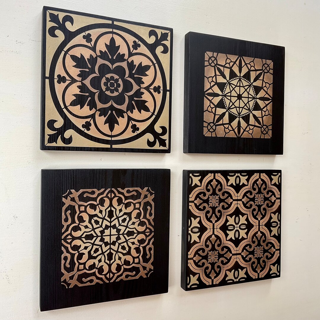 Black and Gold Wall Decor, Original Art - Etsy