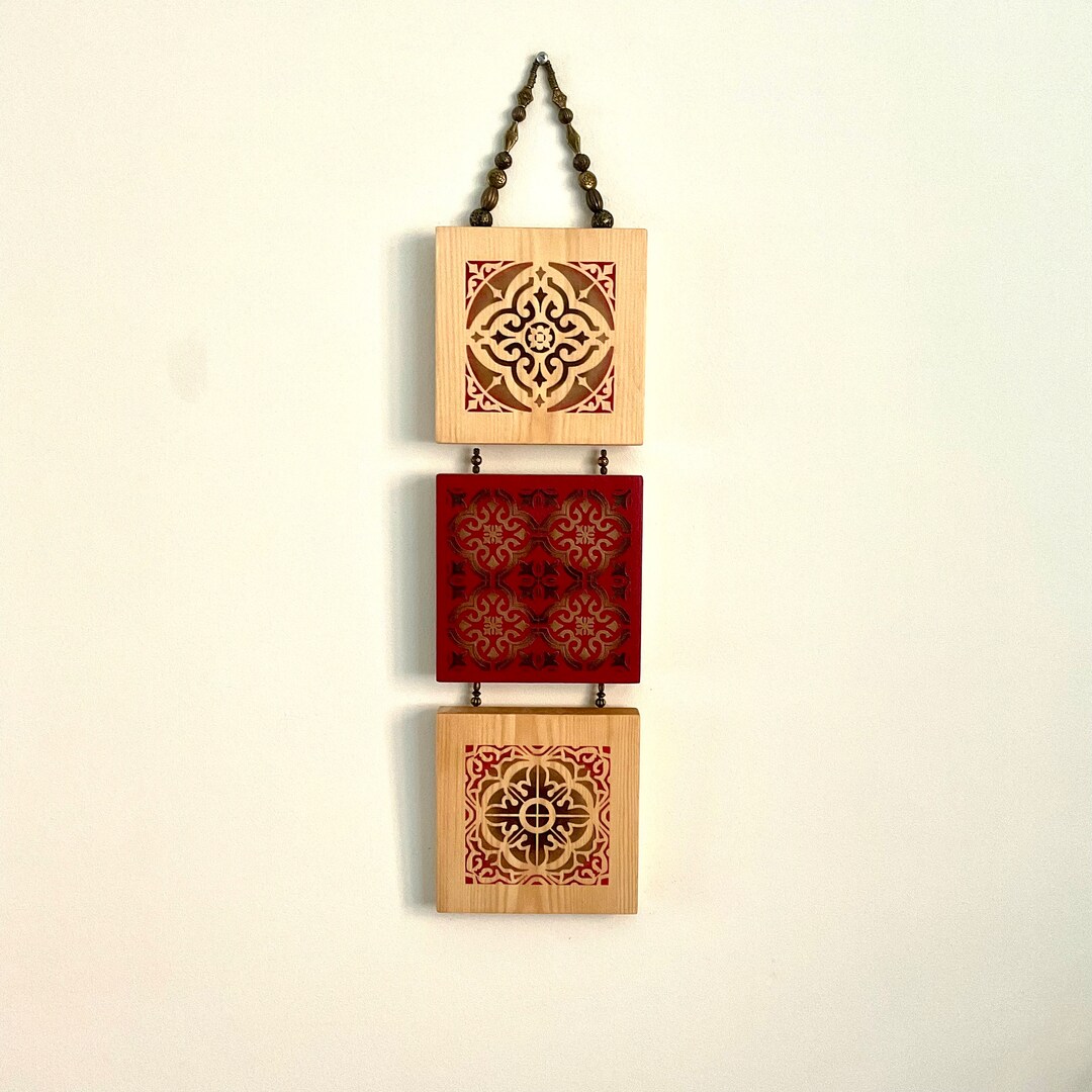 Dark Red,bronze and Brown Wall Decor - Etsy