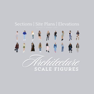 Custom Architecture Scale Figures for Digital Sections and Elevations ...