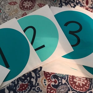 Numbered Line up Floor Decals - Etsy