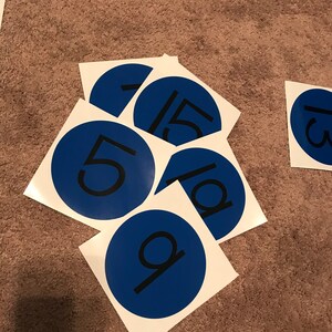 Numbered Line up Floor Decals - Etsy