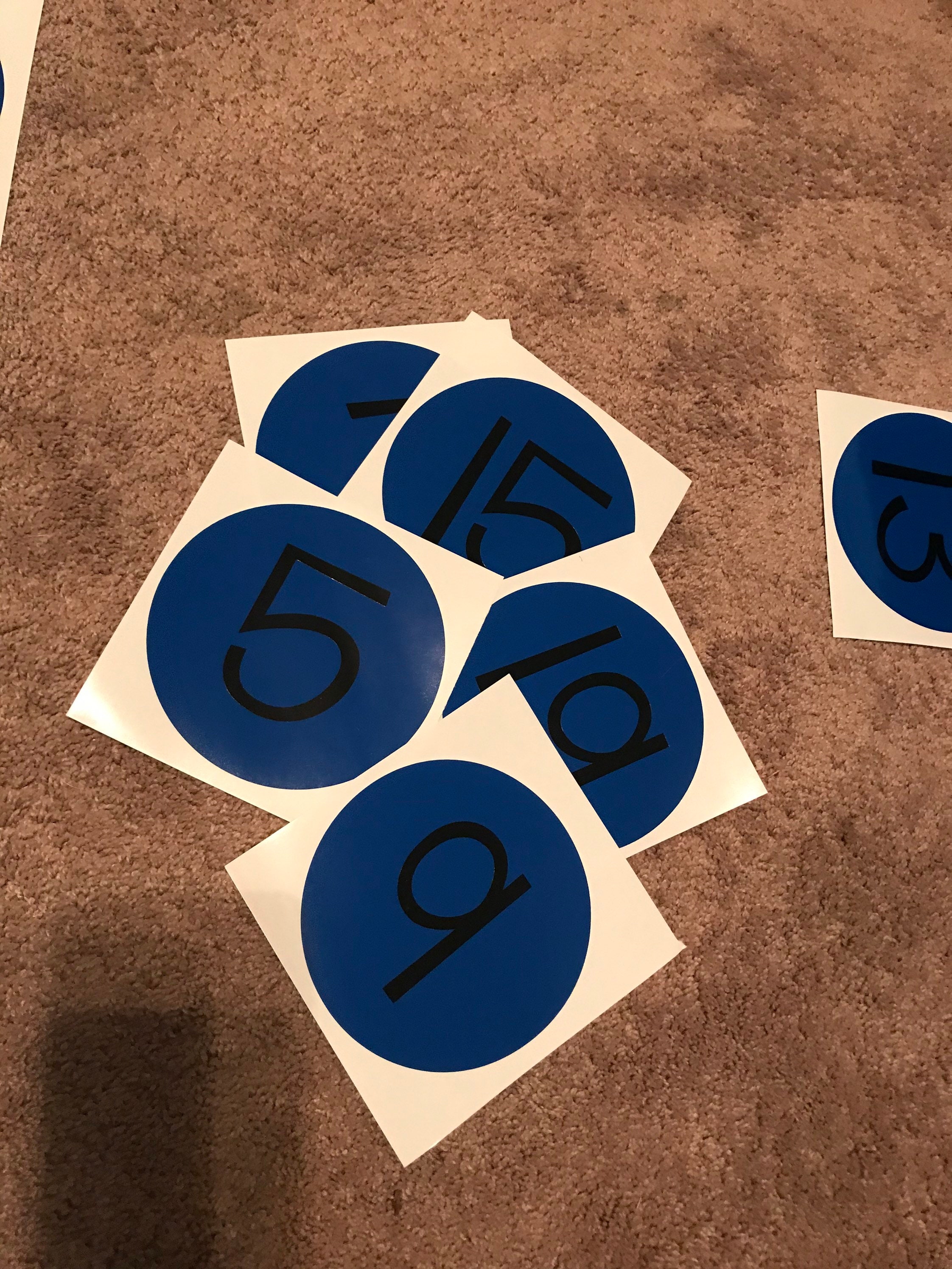 Numbered Line up Floor Decals - Etsy