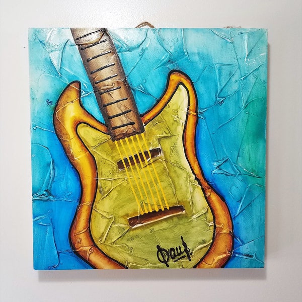 Abstract Guitar Art - Etsy