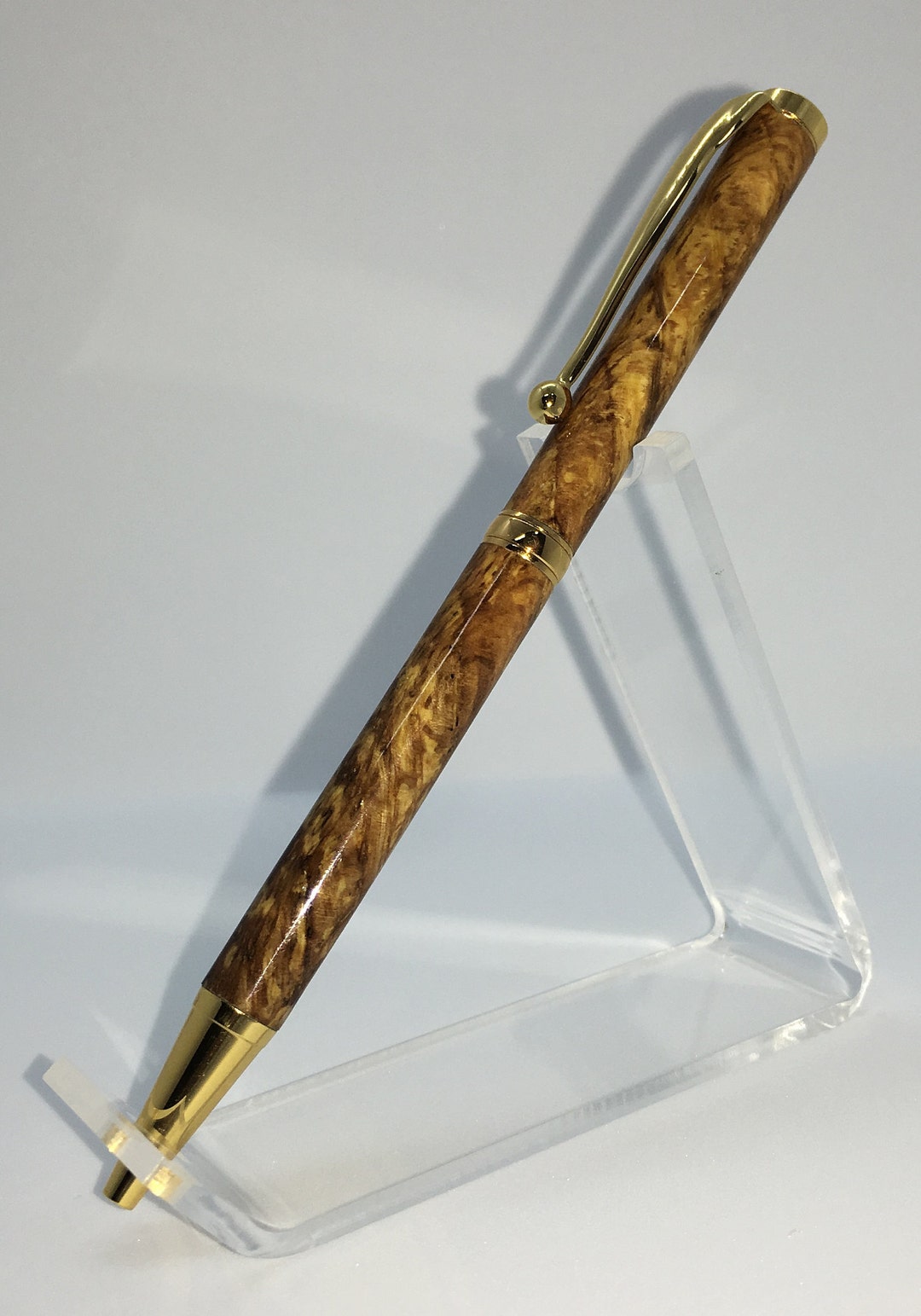 Slimeline Pen. Handmade Pen. Natural Oak Pen. - Etsy