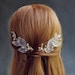 Wedding Back Headpiece Bridal Hair Comb Greek Leaf Comb Pearl Boho ...