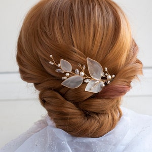 Wedding Back Headpiece Bridal Hair Comb Greek Leaf Comb Pearl Boho ...