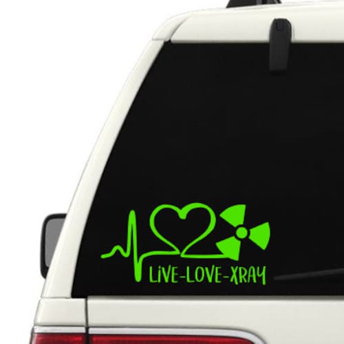 LIVE LOVE XRAY Vinyl Decal / Cath Lab / Ekg/ Rad Tech/ - Etsy