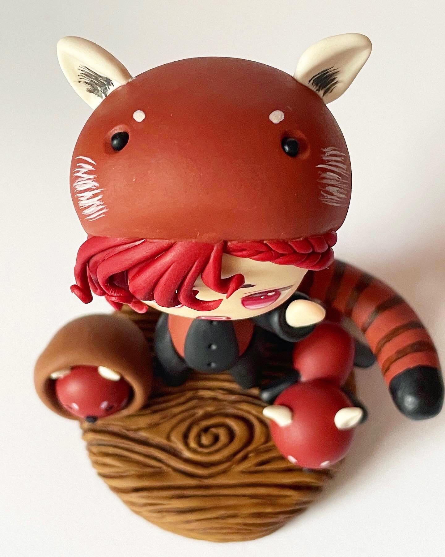 Red Panda Figurine Cute Panda Figurine Red Panda Charm - Etsy