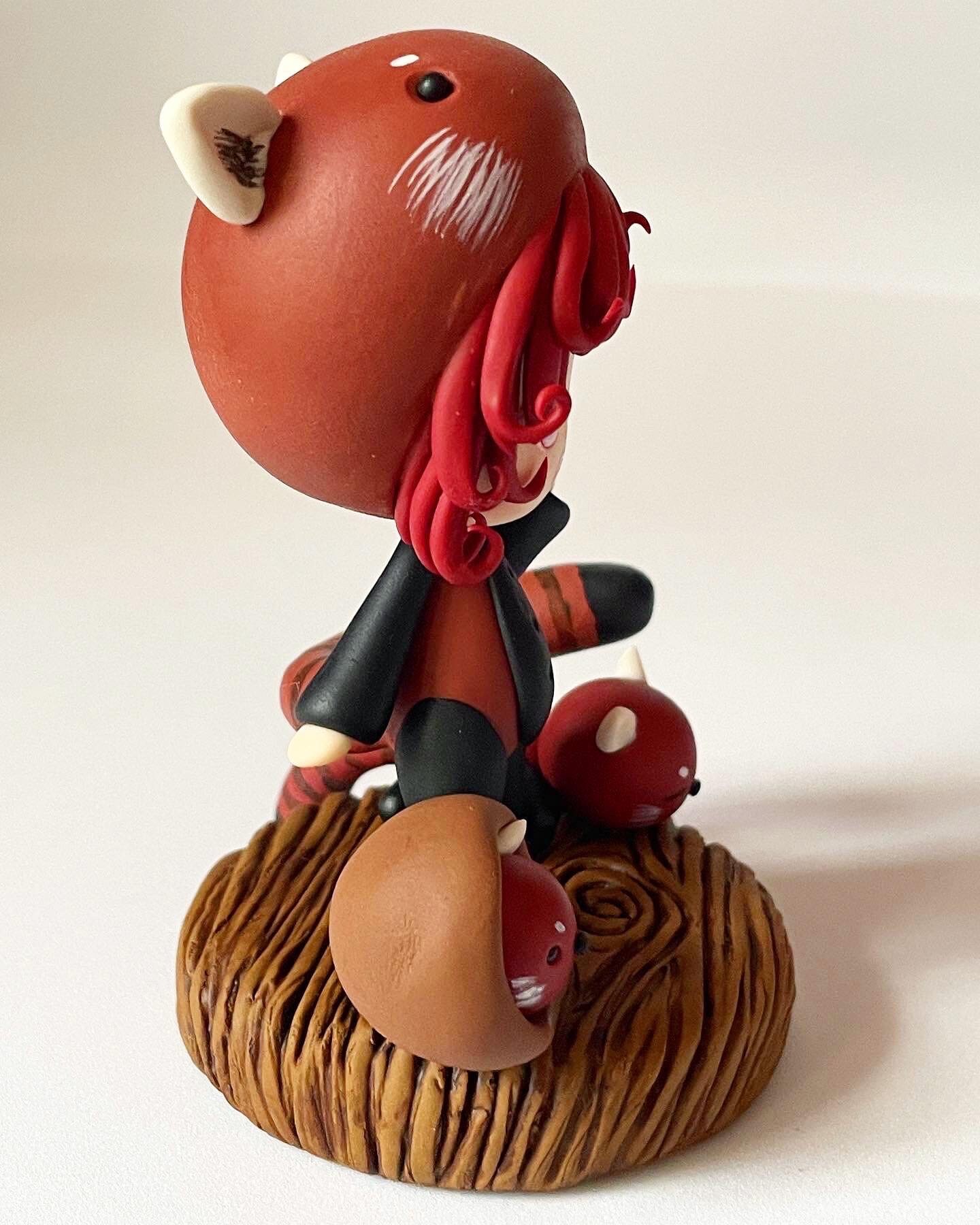 Red Panda Figurine Cute Panda Figurine Red Panda Charm - Etsy