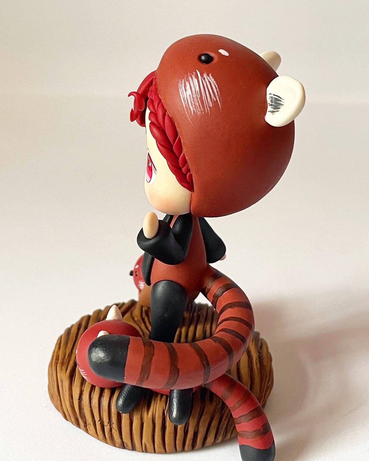 Red Panda Figurine Cute Panda Figurine Red Panda Charm - Etsy