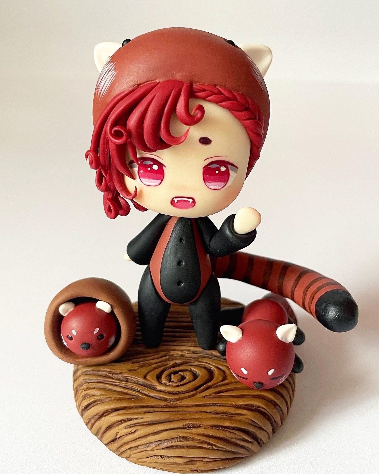 Red Panda Figurine Cute Panda Figurine Red Panda Charm - Etsy