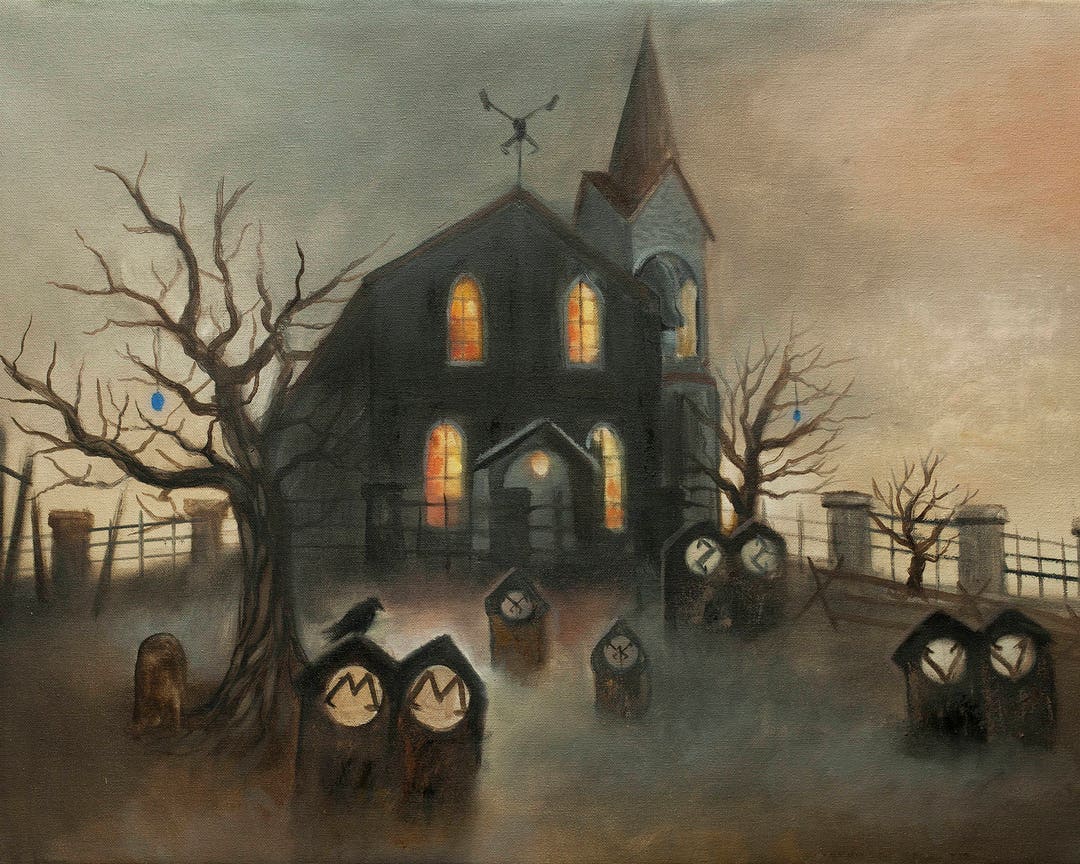 Resident Evil 4: the Church in the Graveyard - Print - Etsy Australia