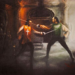 Two Swordsmen Print - Etsy