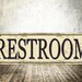 Restroom Sign Restroom Door Plate Toilets Sign Ladies Restroom - Etsy
