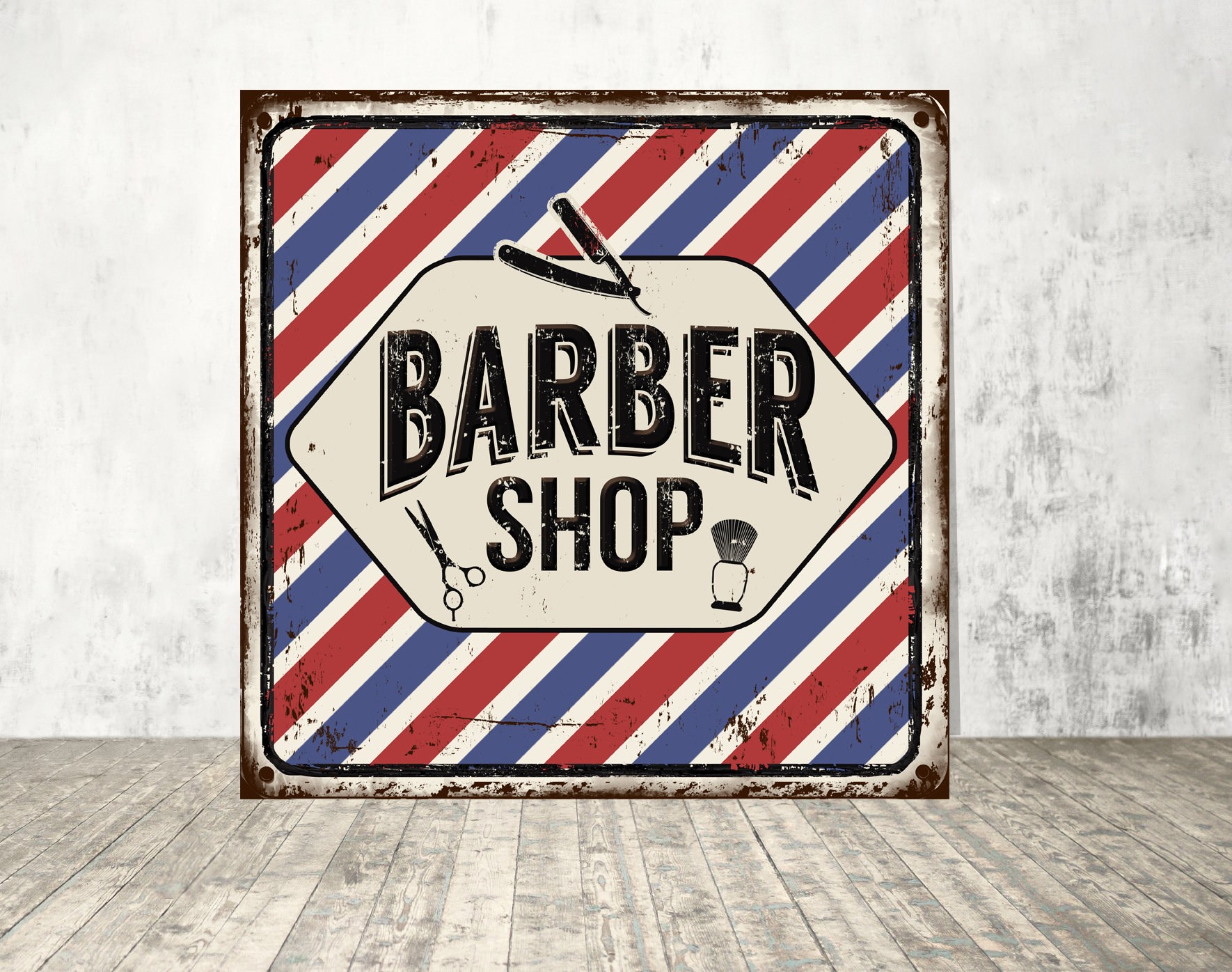 Barber shop Barber shop sign Barber shop metal sign Barber | Etsy