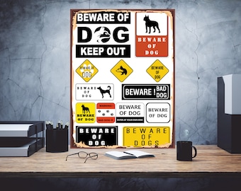 Keep Out Dog Sign - Etsy