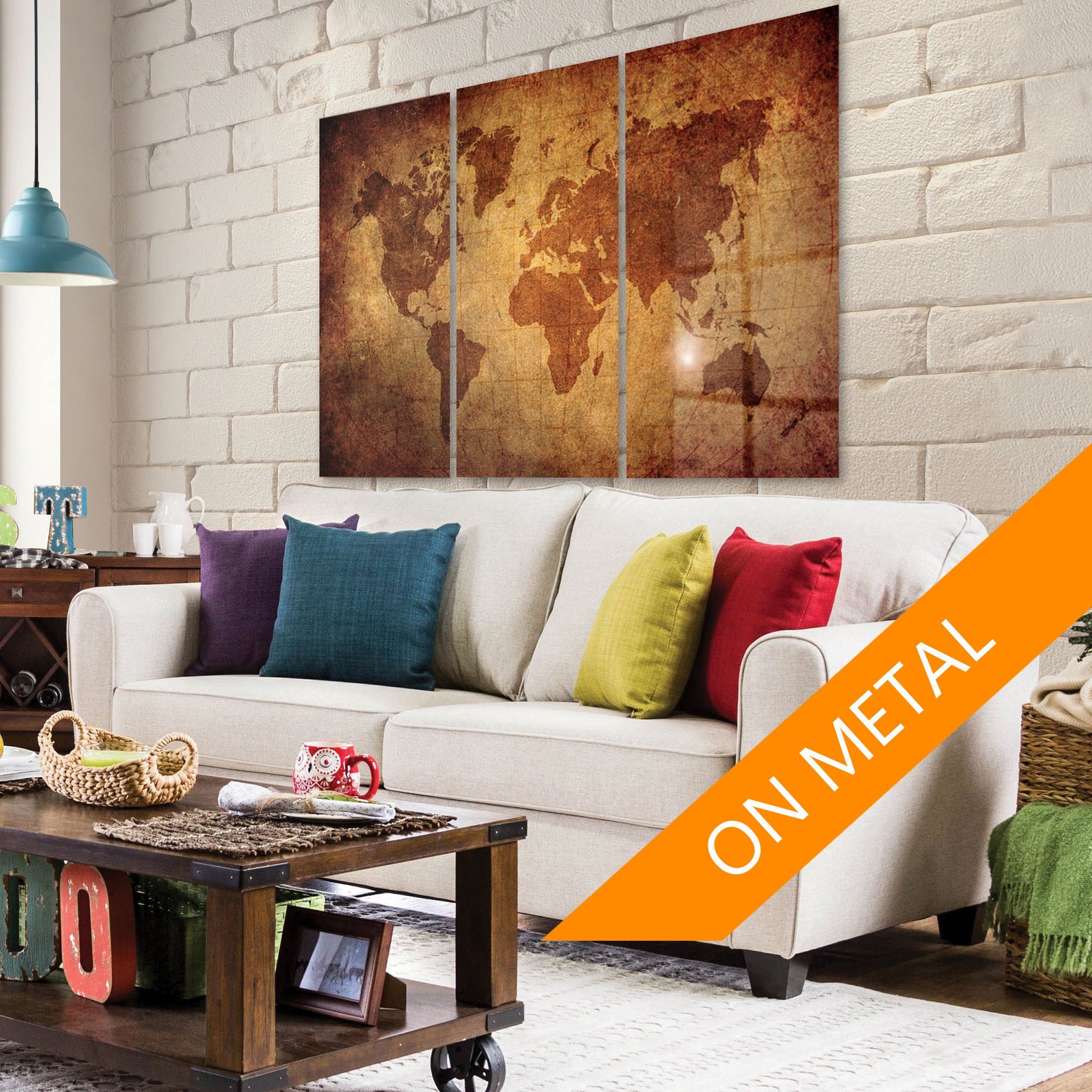 World Map World Map Metal Rust World Map Custom Metal Art - Etsy