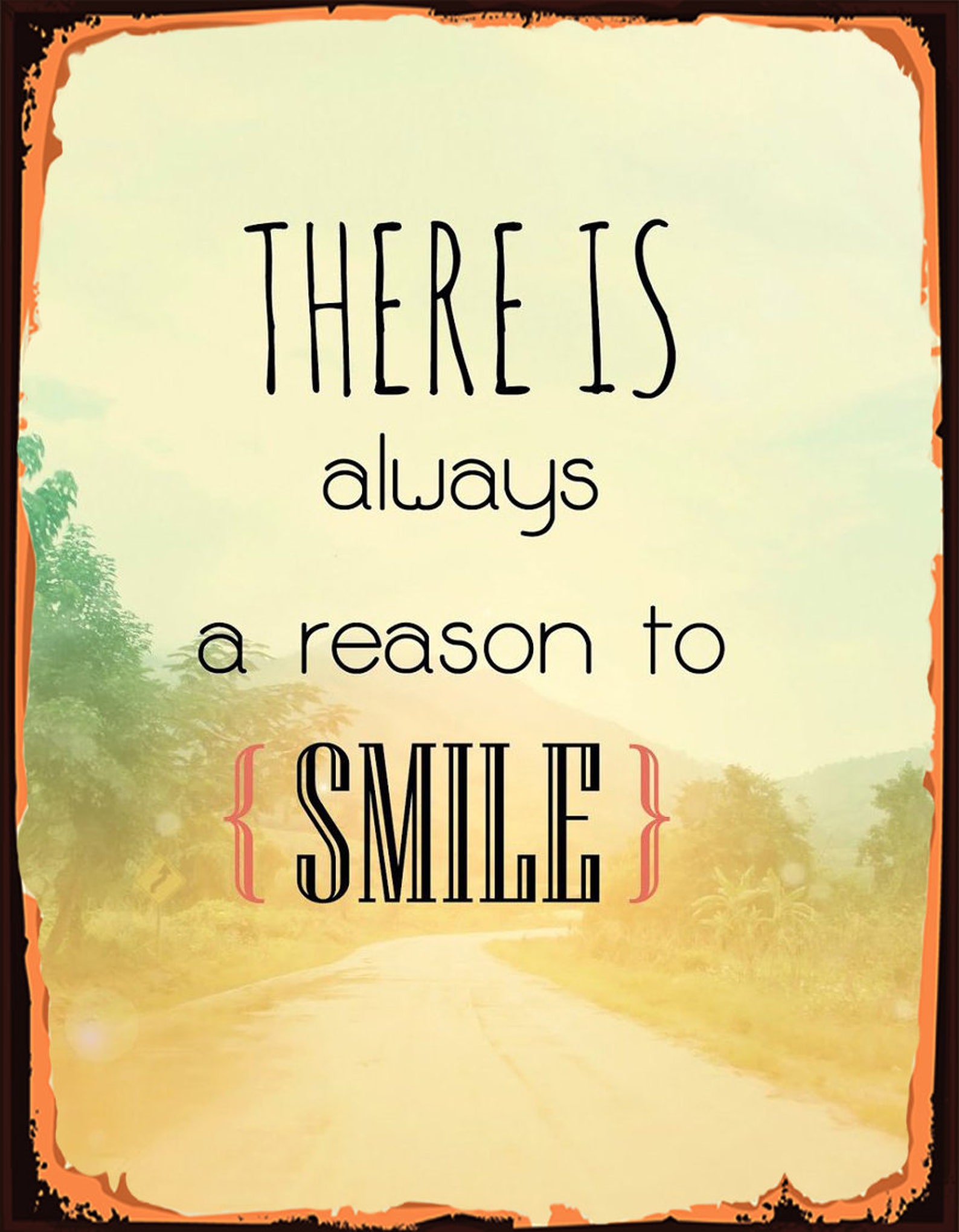 There is Always A Reason to Smile Metal Sign Sign Motivation - Etsy