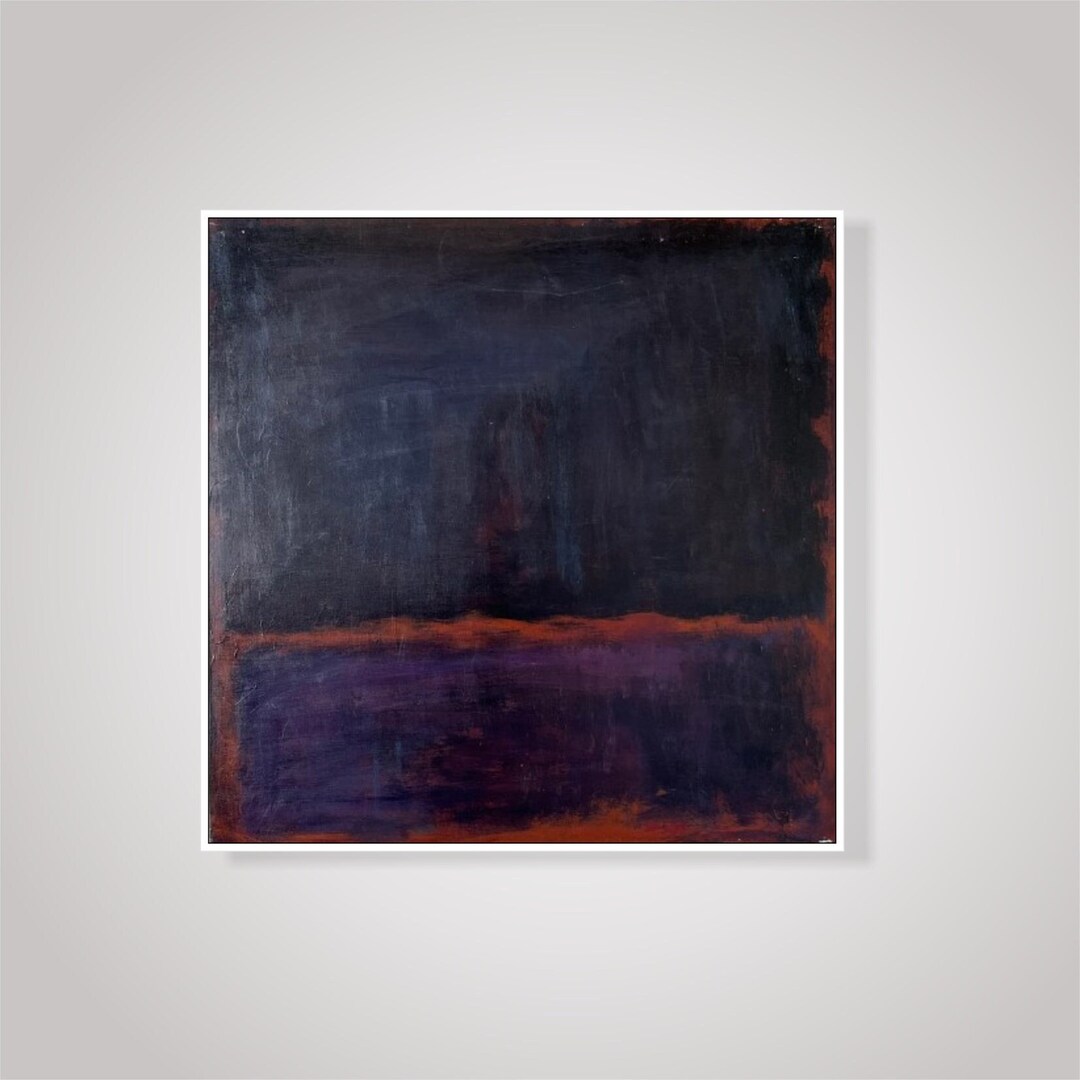 Mark Rothko Style Original Abstract Paintings on Canvas, Modern ...