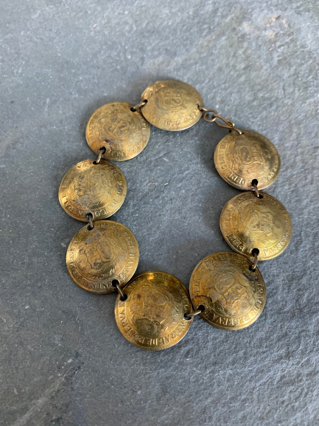 Peruvian Coin Bracelet - Etsy