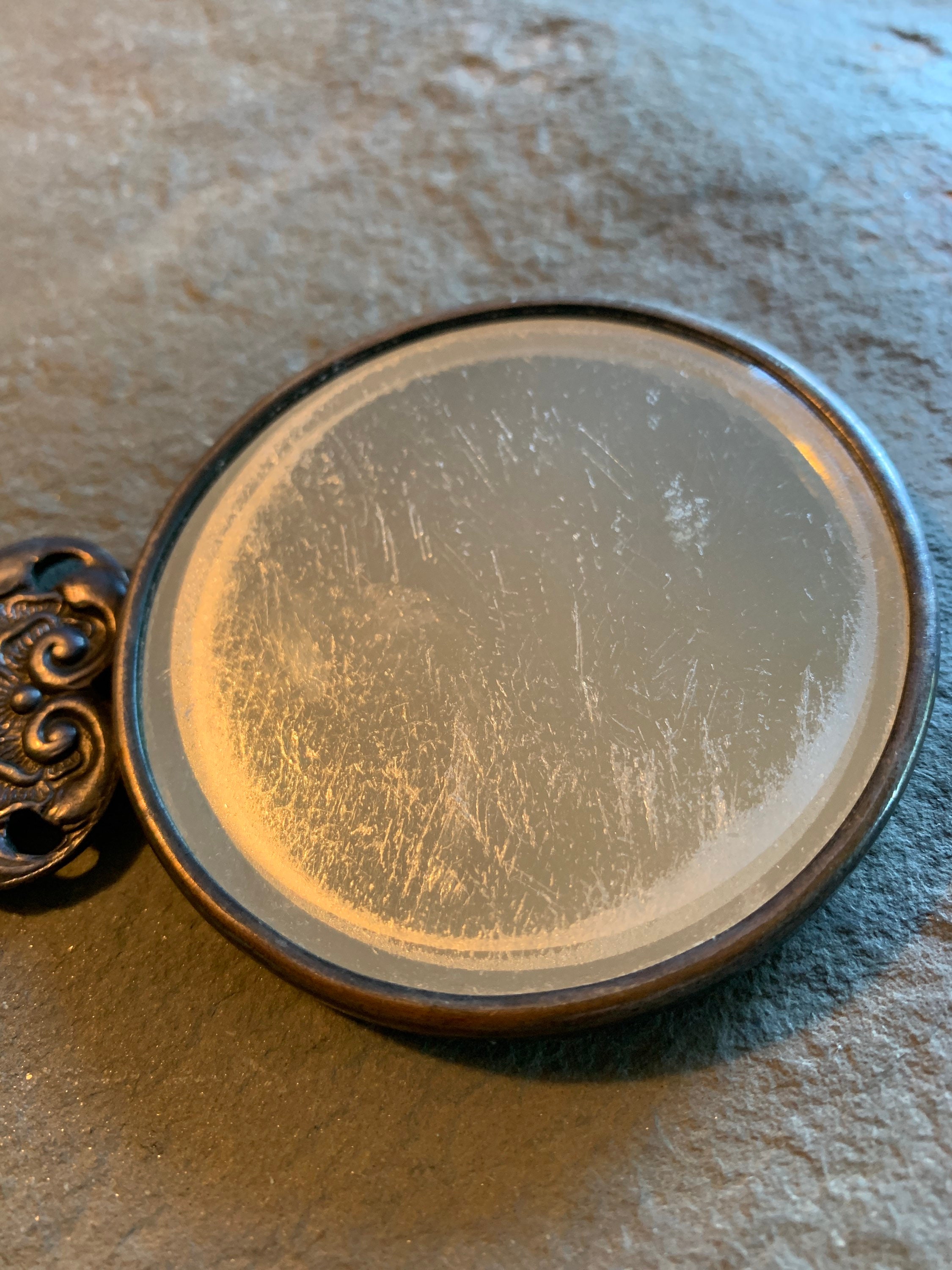 Vintage Hans Jensen Repousse Hand Mirror Denmark - Etsy